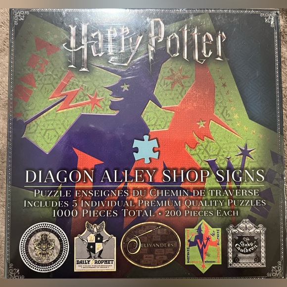 Toys | Harry Potter Diagon Alley Signs Puzzles | Poshmark